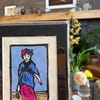 Blue Wren Wren, Original Linocut, Hand-pulled Print, Jenny Wren, Bird ...