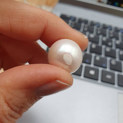 14-16mm Large Edison Pearls, Natural White Pearls, off Round Pearl ...