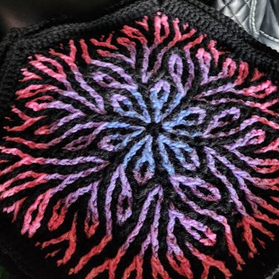 Crochet Mandala Potholder PATTERN Overlay Crochet PDF - Etsy