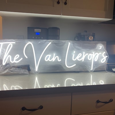Custom Neon Sign Battery Operated Upgrade Available Wedding - Etsy UK