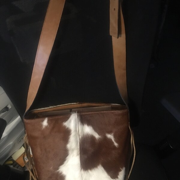 Cowhide Purse. Genuine Hair on Leather Crossbody Bag. Western Cowhide ...