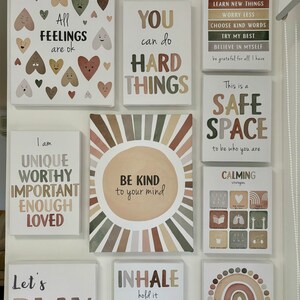30 Calming Corner Posters, School Counseling, Counselor Office Decor ...