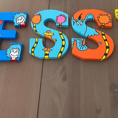 Custom Hand Painted Wood Letters - Etsy