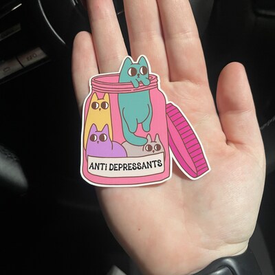 Funny Frog Self Care Sticker, Funny Frog Self Care Retro Sticker, Funny ...