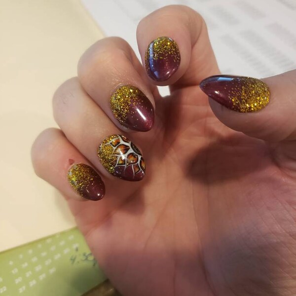 Cute Halloween Ghost Press on Nails * Flowers * Glossy * - Etsy