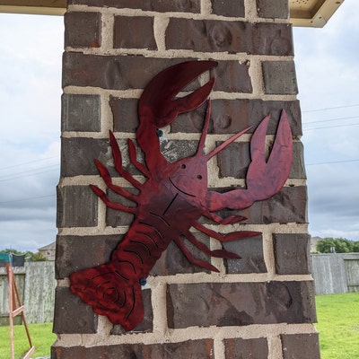 Metal Crawfish Wall Hanging Decoration Crawfish Steel Sign - Etsy