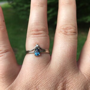 14K Gold swoop Ring, Diamond Ring, Diamond Chevron Ring, V Ring, Curved ...