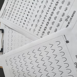 20.easy Basic Petal Patterns Training Sheets Pdf,jpeg. Mandala Art ...