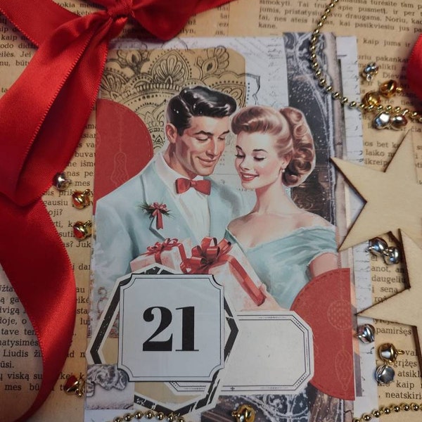 Christmas Junk Journal Kit, Retro Journal Pages, Vintage Journal Pages ...