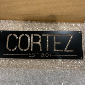 Custom Metal Sign, Metal Name Sign, Metal Signs, Personalized Metal ...