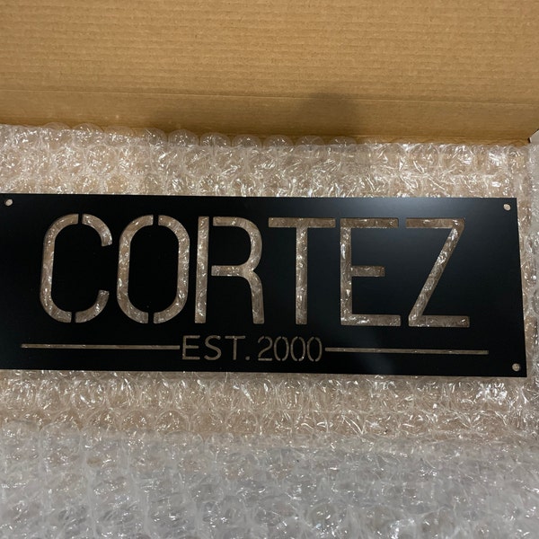 Custom Metal Sign, Metal Name Sign, Metal Signs, Personalized Metal ...