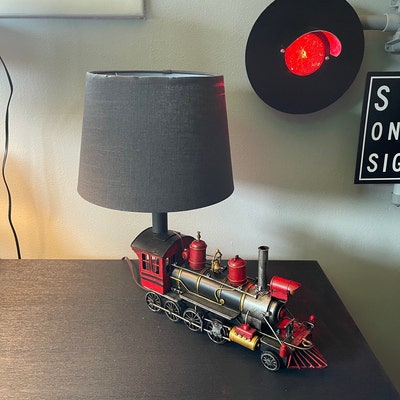 Red Fire Truck Lamp - Etsy