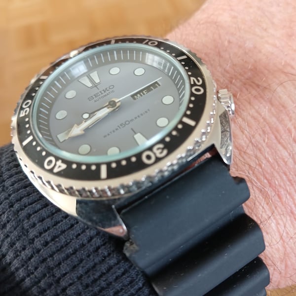 Seiko Great Wave Face Luminous Indices Dial Date Automatic Japan Made ...