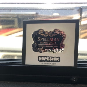 Spellman Mortuary Sign Enamel Pin - Etsy