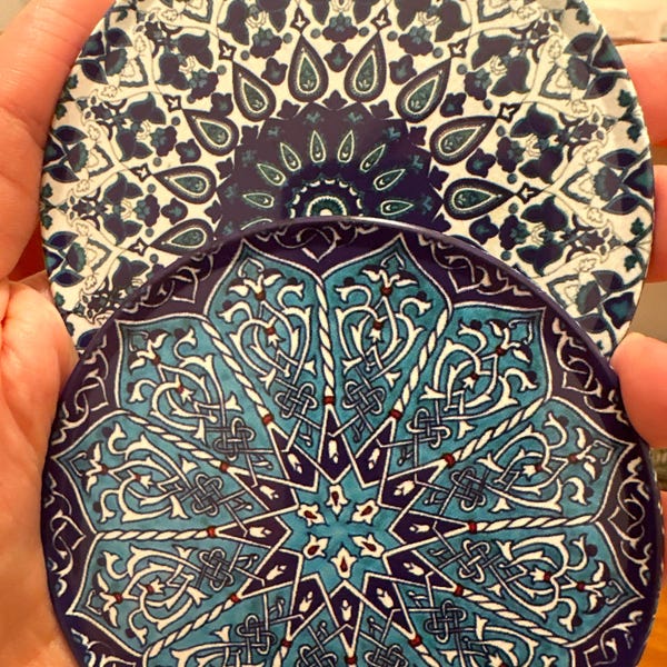Coaster Set With Tray With Gift Box/ Turkish Mediterranean Islamic ...