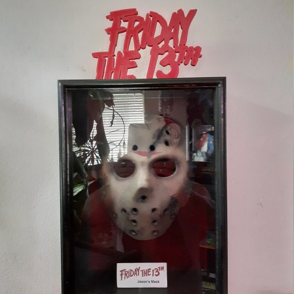 Friday the 13th Shelf Art, Movie Display Complement to Horror Film ...
