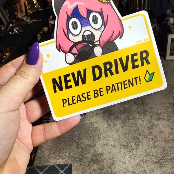 New Driver Waku Vinyl Sticker - Etsy