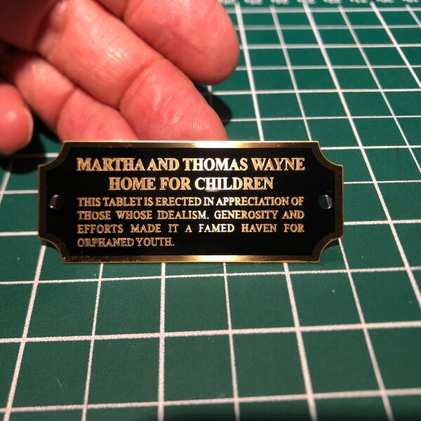 Engraved Brass Name Plate Trophy Awards ID Name Tag Name Tag Taxidermy ...