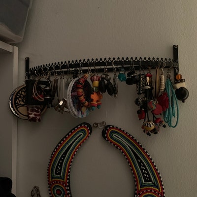 Wall Mounted Earring Organizer, Earring Holder, Jewelry Organizer ...