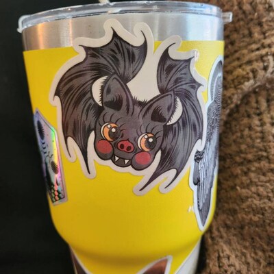 Kewpie Mothman Sticker Halloween Kewpie Mothman Sticker - Etsy