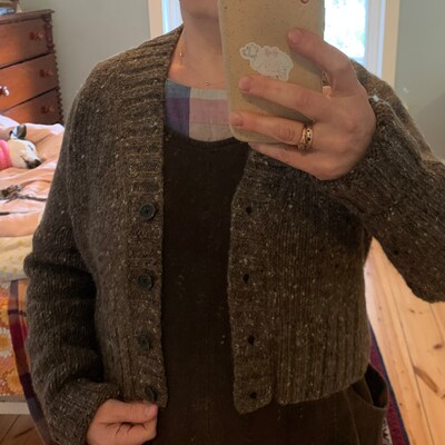 Wool Cardigan, Handmade Wool Wrap, Natural Light Wool Cardigan, Hand ...