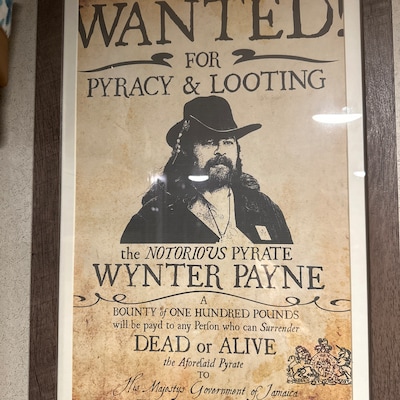Custom Replica Pirate Wanted Poster With Your Image - Etsy