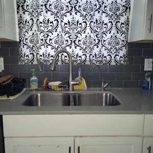 Pleated Lynn Block Print Cafe Curtain , Tier Curtains, Kitchen Curtains ...