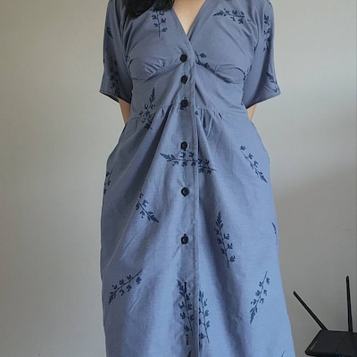 Kimono Dress Sewing Pattern Button Down Dress Pattern Women Dress ...