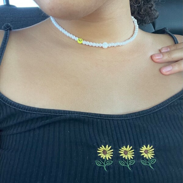 CH Smiley Pearl Necklace (calum Hood Dupe) - Etsy