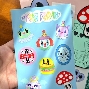 Clown Cat Vinyl Waterproof Sticker - Etsy