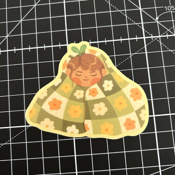 Cozy Blanket Blob - Matte Vinyl Sticker | Digital Art, Stickers ...
