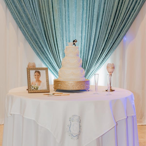 Custom Wedding Crest | Monogram | Watercolor Crest Sweetheart Table ...