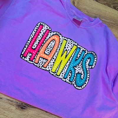 Hawks PNG, Smeary Paint, Dalmatian Dots, Mascot, School Spirit, Team ...