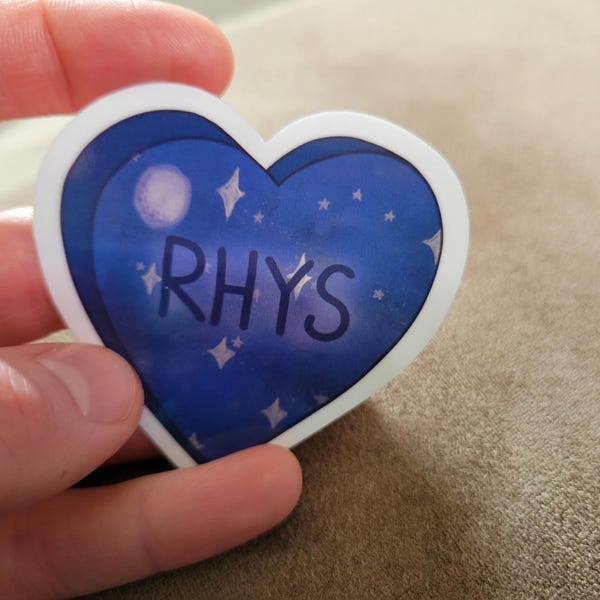 Rowan Whitethorn Throne of Glass SJM Candy Heart Sticker | Waterproof ...