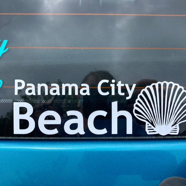 Panama City Beach Decal for Car Windows. Florida Decals. - Etsy