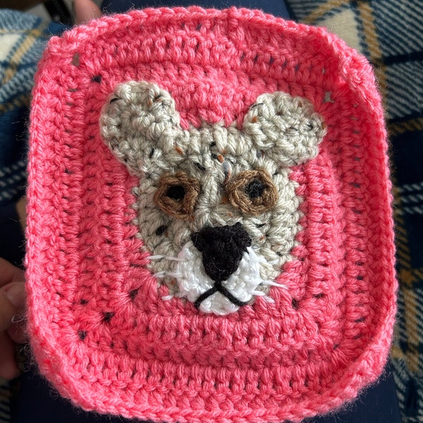 Rabbit Granny Square Crochet Pattern - Etsy