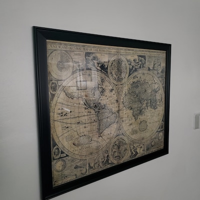 Old World Map, World Map Wall Art, Antique World Map,large Map of the ...