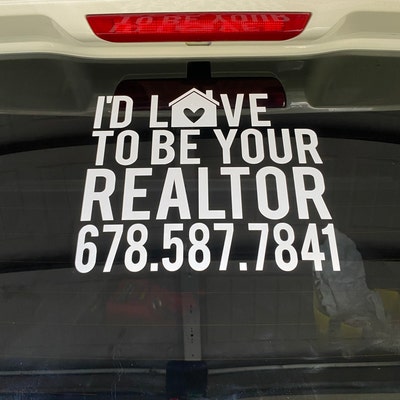 Id Love to Be Your Realtor Real Estate Planner Laptop Car Truck SUV ...
