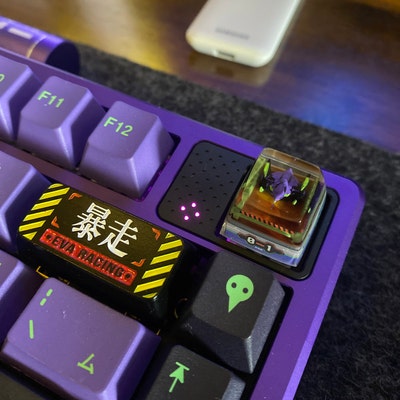 Kawaii Shark Cute Inspired Hand Painted Artisan Keycap MX Key Cap for ...