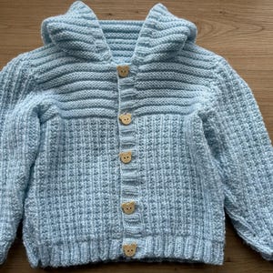 Easy Garter Stitch Woman's Chunky Edge to Edge Jacket Cardigan Pockets ...