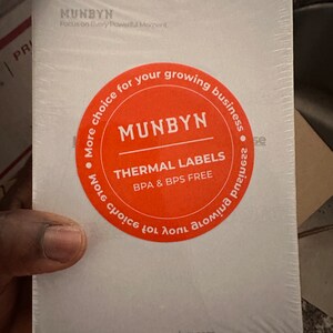 MUNBYN Thermal Label Holder, Sticker Printer Stand for Roll & Fanfold ...