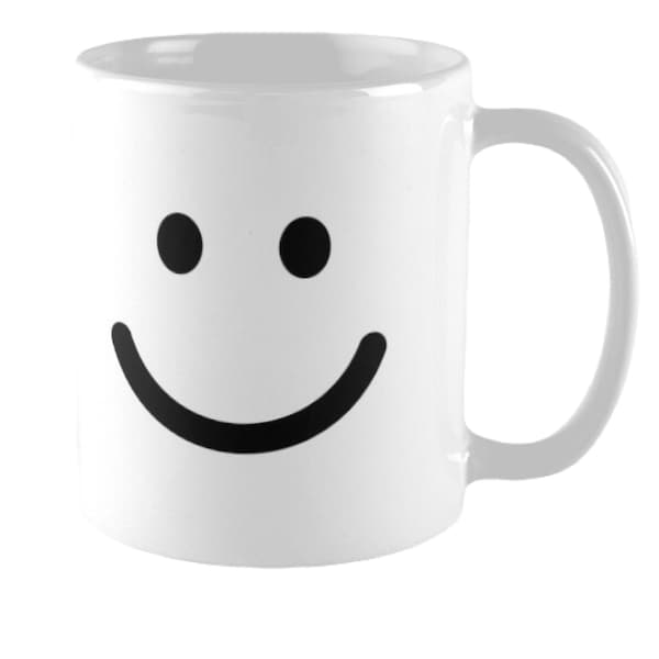 Smiley Face Mug | Happy Face Ceramic Coffee Cup | Unique Gift for ...