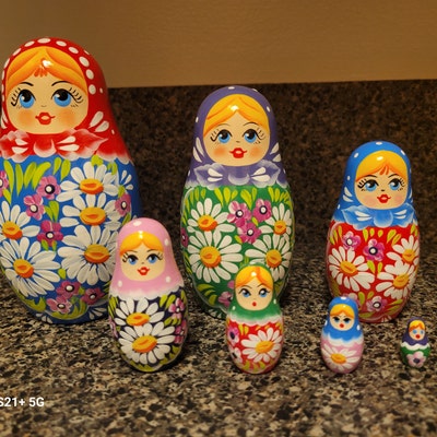 Traditional Nesting Dolls, Handmade Wooden Toy, Developing Skills ...
