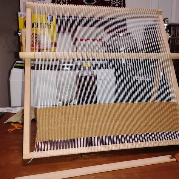 X Large Weaving Loom Kit, Also Known as Tapestry Weave Loom Lap Heddle ...
