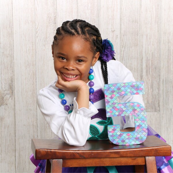 Number 1 Photo Prop, Mermaid Theme, Mermaid, First Birthday,under the ...