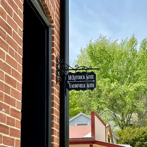 2-sided Custom Outdoor Metal Sign With 18 Straight Bracket Perfect for ...