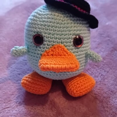 Perry the Platypus Crochet Pattern, Phineas and Ferb Pattern, Ducky ...