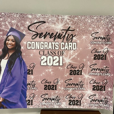 Graduation Backdrop, Rose Gold Metal Background, Prom, Add Personal ...