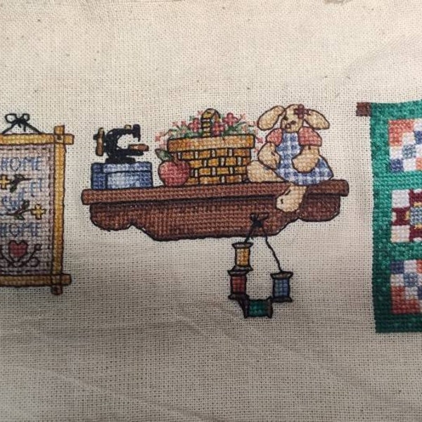 Cross Stitch Pattern Sewing Comfort, Sampler Cross Stitch, Vintage ...