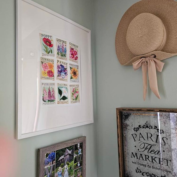 Vintage Seed Packets Art Print | Garden Painting | Katie Daisy | 8x10 ...